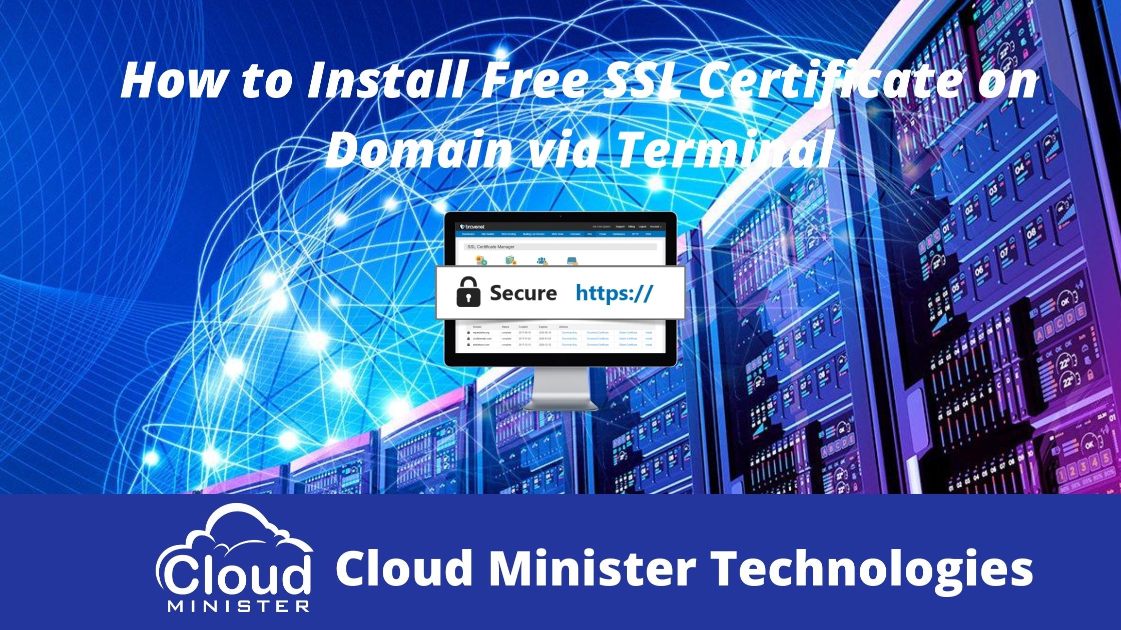 How to install free SSL certificate on domain via terminal? - CloudMinister